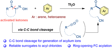 Friedel–Crafts acylation via interrupted Beckmann fragmentation of ...