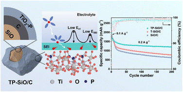 Phosphorus-doped amorphous TiO2/C interface enables hierarchical SEI ...