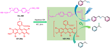 Aqueous ionic self-assembly of a donor–acceptor viologen and eosin Y ...