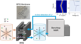 Operando benchtop NMR study of ion transport through fluorine-free ...
