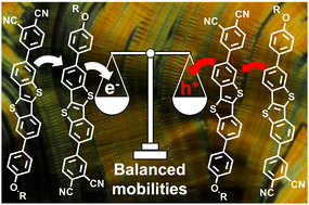 Low clearing asymmetric BTBT mesogens with perfect ambipolar charge ...