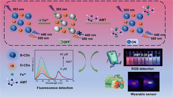 A carbon dot-based ratiometric fluorescent probe for the fluorescence “on–off–on” detection of ...