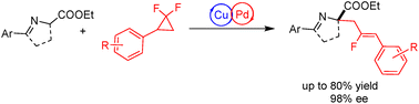 Enantioselective Pd&Cu-catalyzed coupling of imine esters with gem ...