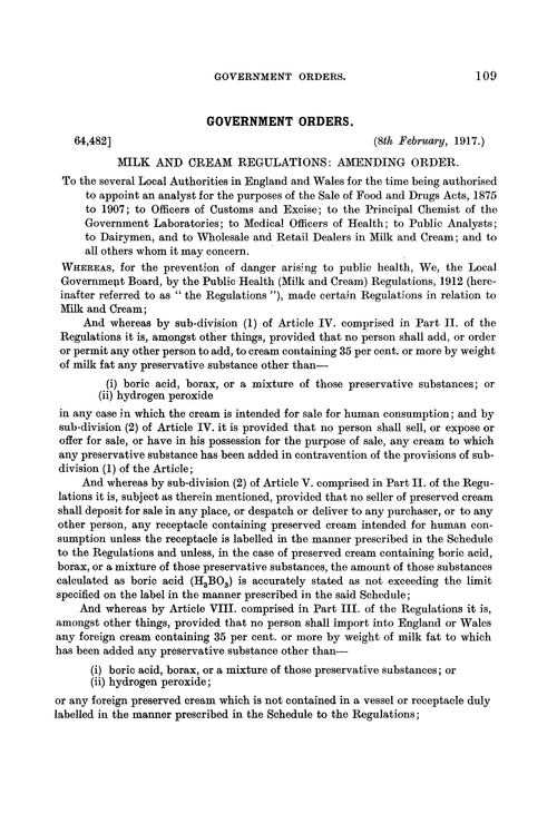 Government orders - Analyst (RSC Publishing)