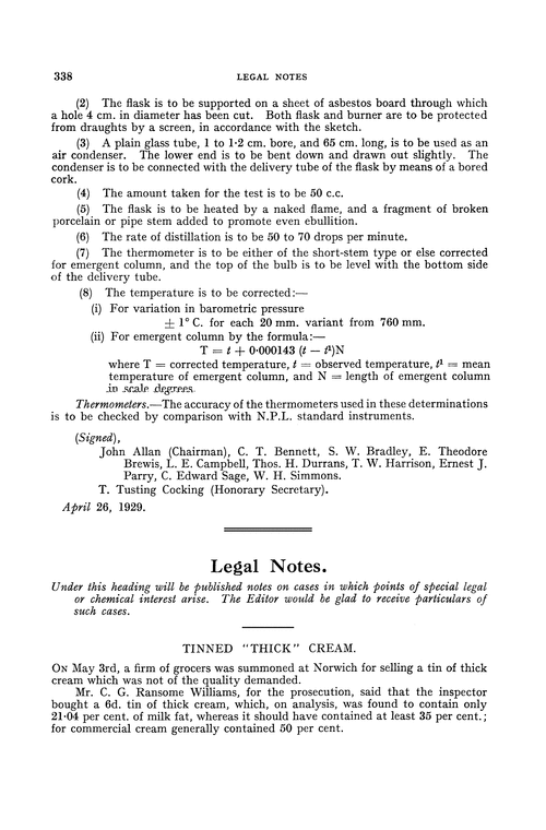 Legal notes - Analyst (RSC Publishing)