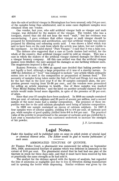 Legal notes - Analyst (RSC Publishing)