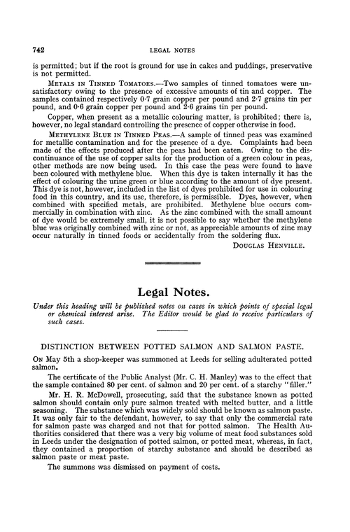 Legal notes - Analyst (RSC Publishing)