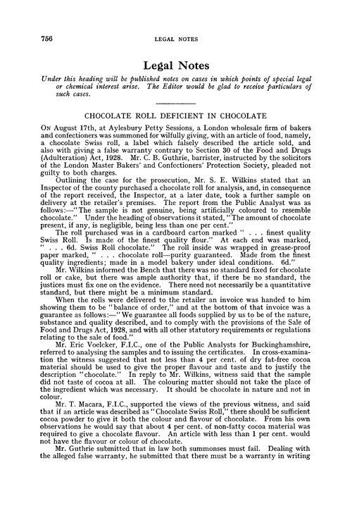 Legal notes - Analyst (RSC Publishing)