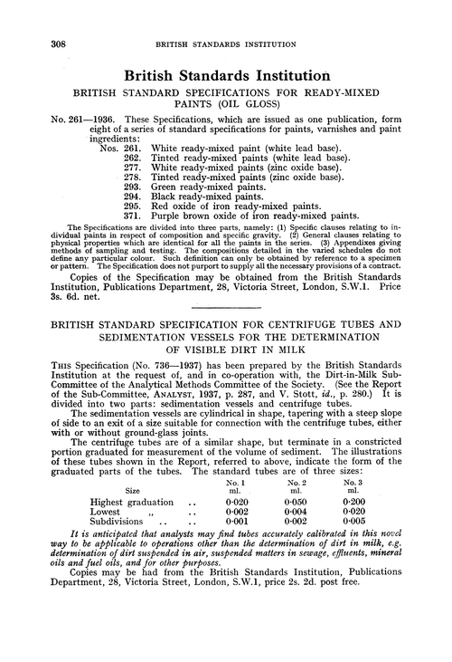 British Standards Institution - Analyst (RSC Publishing)