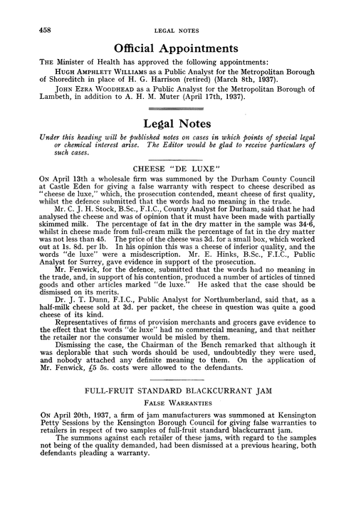 Legal notes - Analyst (RSC Publishing)