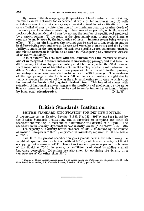 British Standards Institution - Analyst (RSC Publishing)