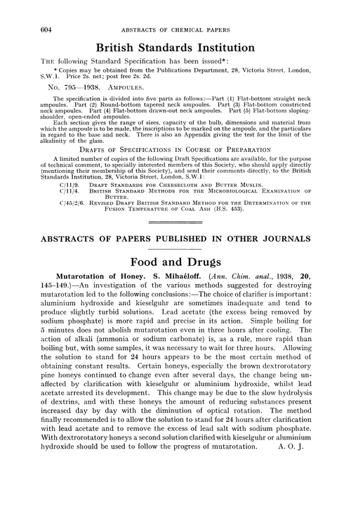 British Standards Institution - Analyst (RSC Publishing)