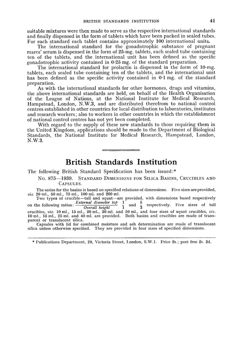 British Standards Institution - Analyst (RSC Publishing)