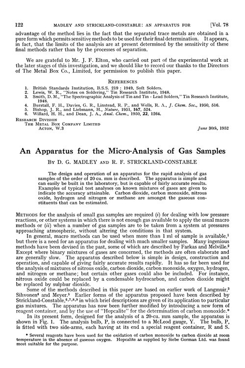 An apparatus for the micro-analysis of gas samples - Analyst (RSC ...