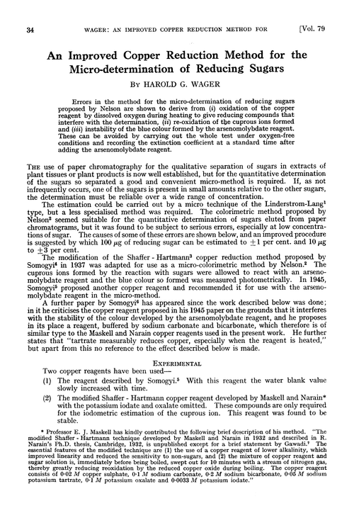 An improved copper reduction method for the micro-determination of ...