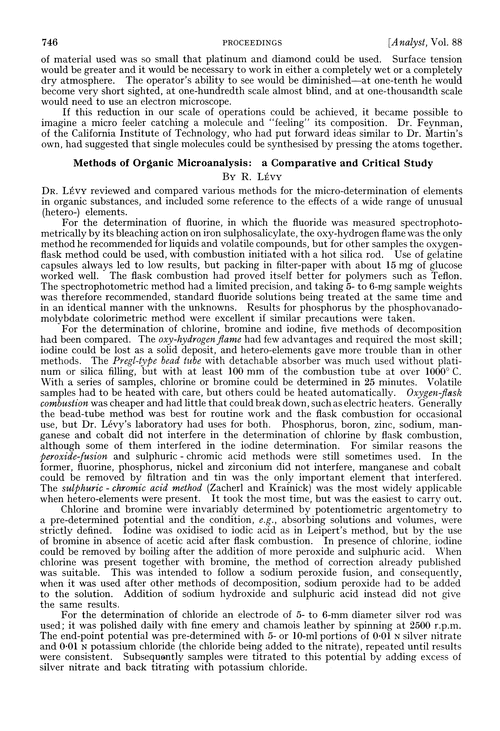 Methods of organic microanalysis: a comparative and criticalstudy ...