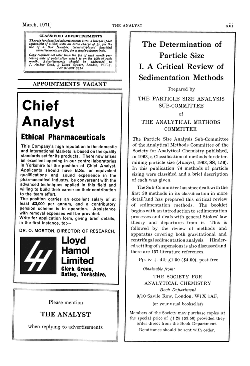 Back matter - Analyst (RSC Publishing)