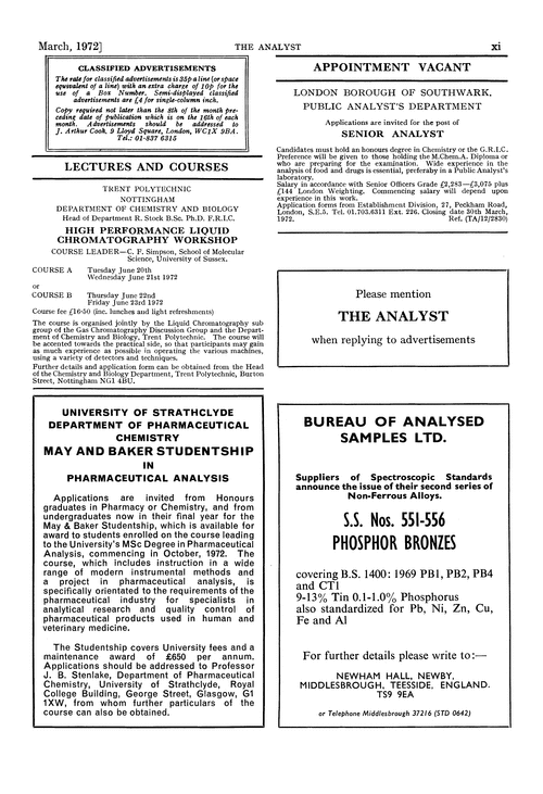 Back matter - Analyst (RSC Publishing)