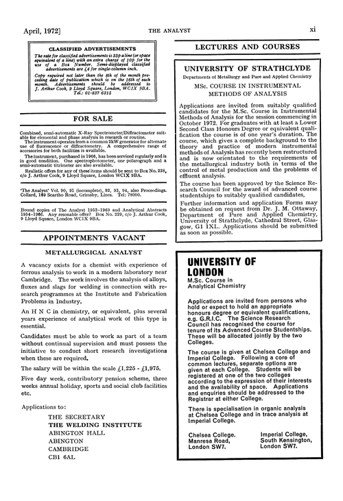 Back matter - Analyst (RSC Publishing)