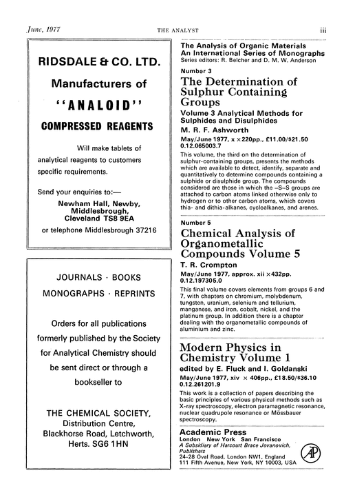 Front matter - Analyst (RSC Publishing)