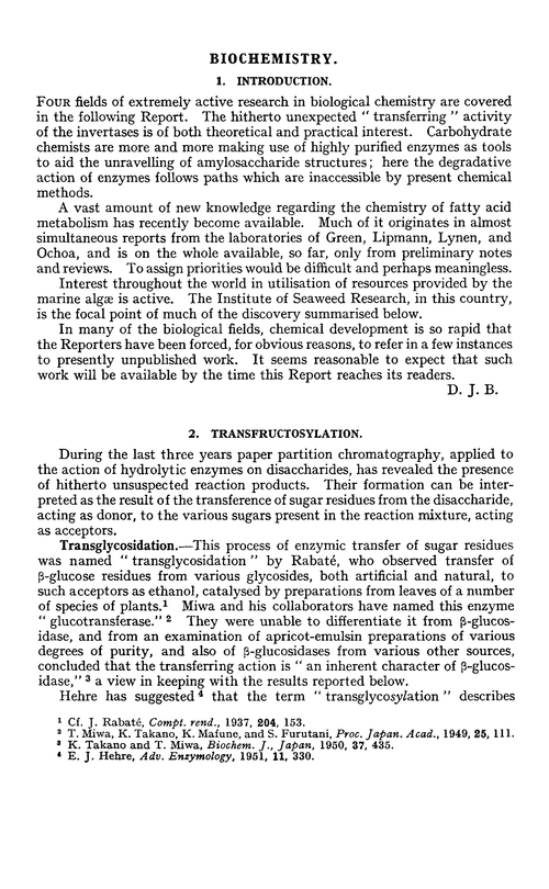 Biochemistry - Annual Reports on the Progress of Chemistry (RSC Publishing)