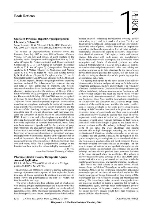 Book Reviews - Journal of the Chemical Society, Perkin Transactions 1 ...