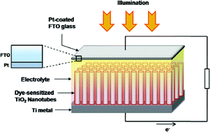 TiO2 nanotubes and their application in dye-sensitized solar cells ...