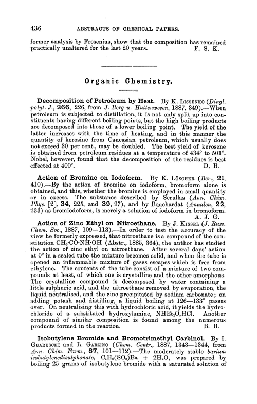 Organic chemistry - Journal of the Chemical Society, Abstracts (RSC ...