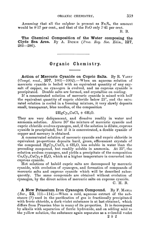 Organic chemistry - Journal of the Chemical Society, Abstracts (RSC ...
