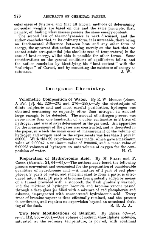 Inorganic chemistry - Journal of the Chemical Society, Abstracts (RSC Publishing)
