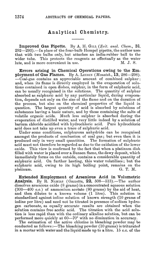 Analytical chemistry - Journal of the Chemical Society, Abstracts (RSC ...