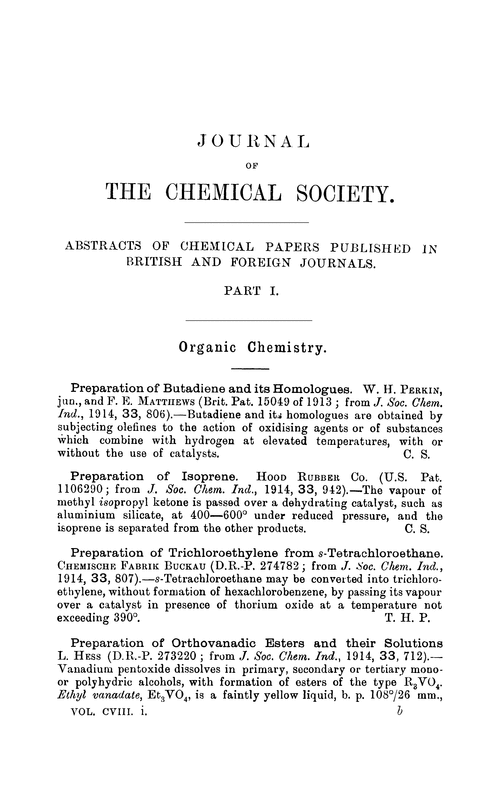 Organic chemistry - Journal of the Chemical Society, Abstracts (RSC ...