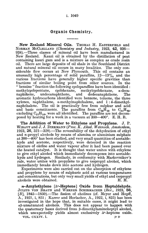 Organic chemistry - Journal of the Chemical Society, Abstracts (RSC ...
