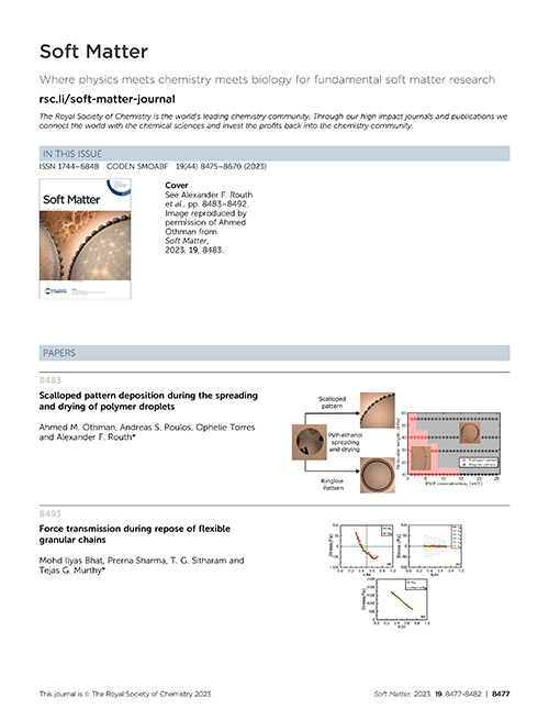 Contents list - Soft Matter (RSC Publishing)