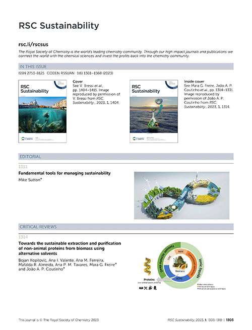 Contents list - RSC Sustainability (RSC Publishing)