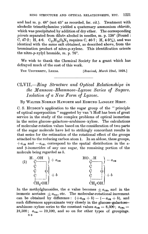 lyxose ring structure