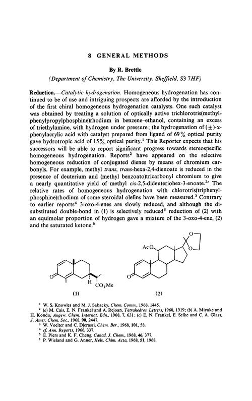 Chapter 8. General methods - Annual Reports Section "B" (Organic ...