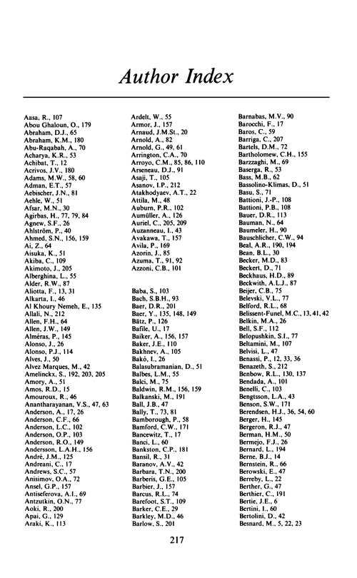 Author index - Annual Reports Section "C" (Physical Chemistry) (RSC ...