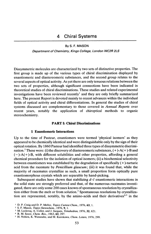 Chapter 4. Chiral systems - Annual Reports on the Progress of Chemistry ...