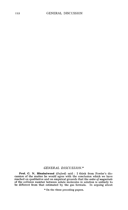 General discussion - Transactions of the Faraday Society (RSC Publishing)
