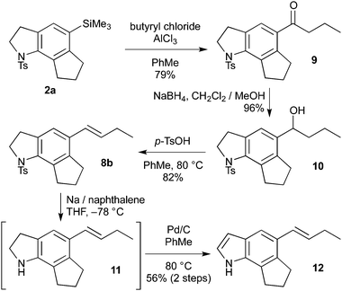 Palladium -catalyzed cyclization of bromoenynamides to tricyclic ...