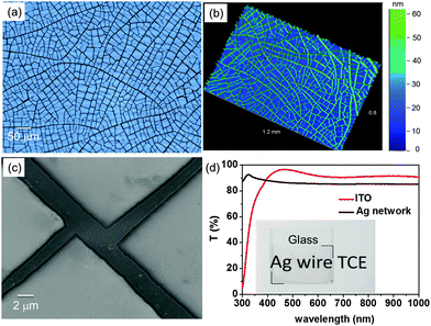 A cracked polymer templated metal network as a transparent conducting ...