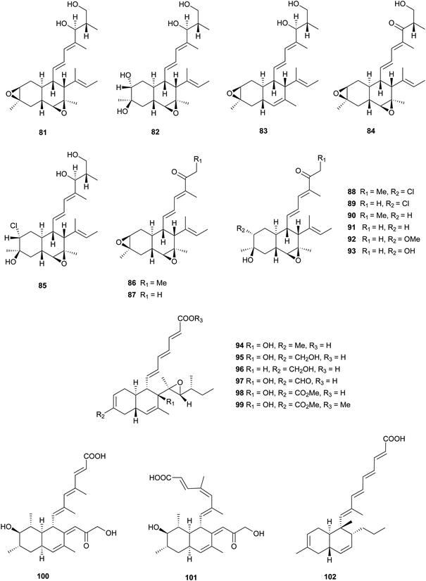 Natural products containing ‘decalin’ motif in microorganisms - Natural ...