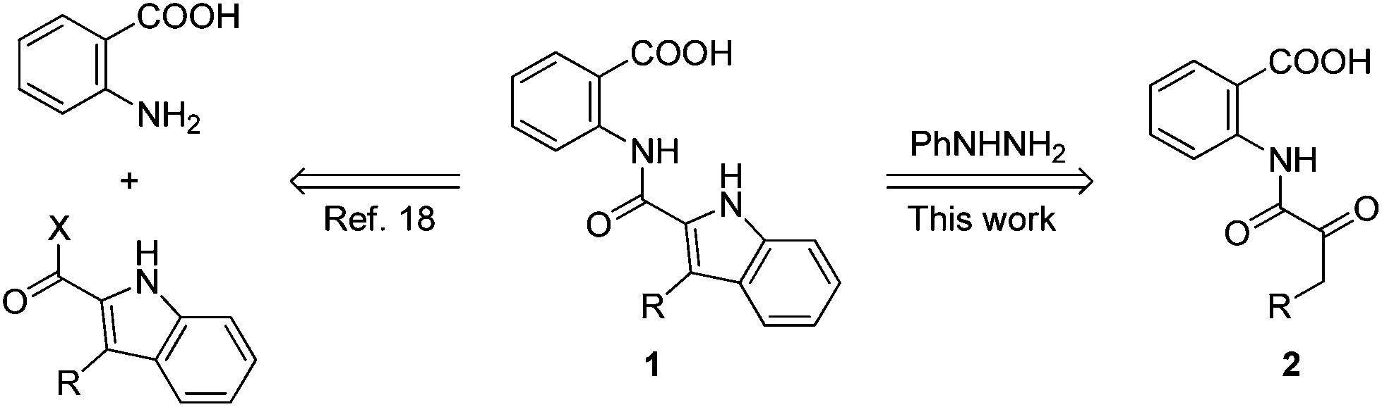 Fischer indolisation of N -(α-ketoacyl)anthranilic acids into 2-(indol ...