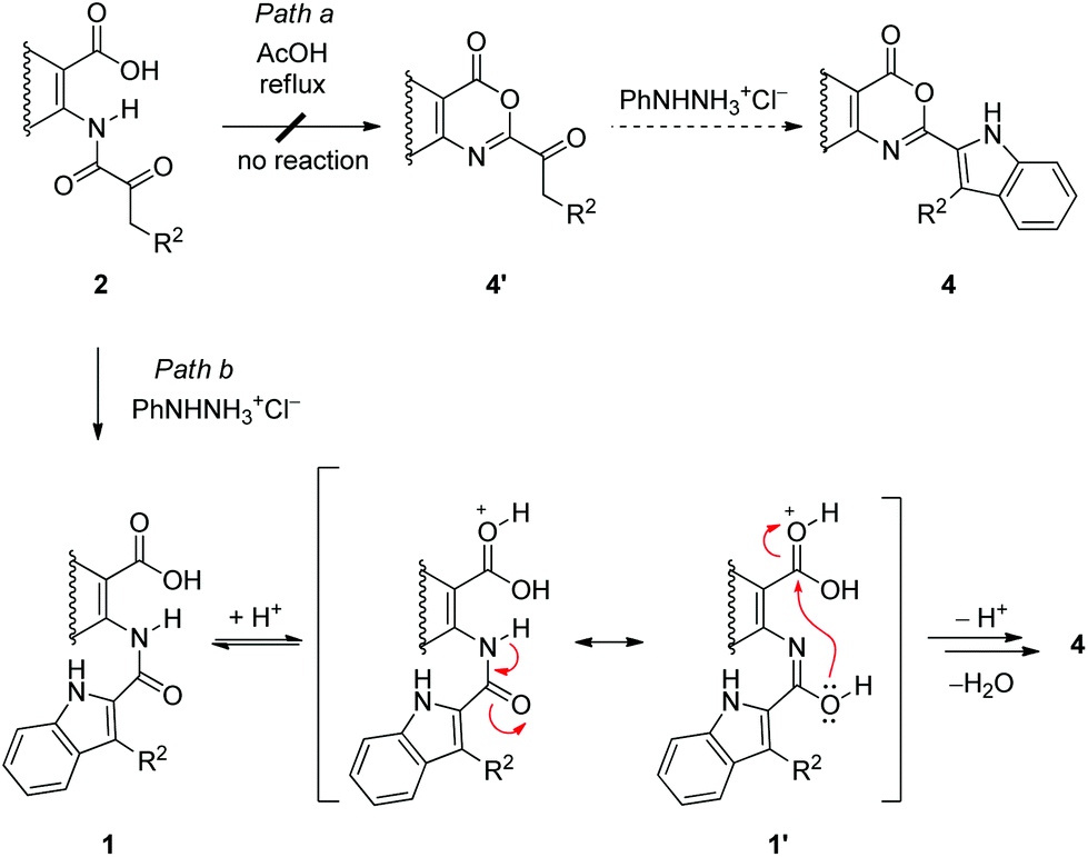 Fischer indolisation of N -(α-ketoacyl)anthranilic acids into 2-(indol ...