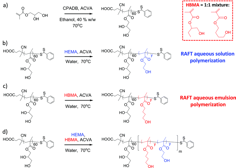 RAFT polymerization of hydroxy-functional methacrylic monomers under ...