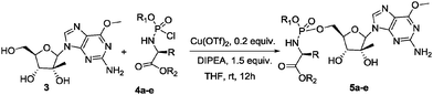 Diastereoselective synthesis of P -chirogenic phosphoramidate prodrugs ...