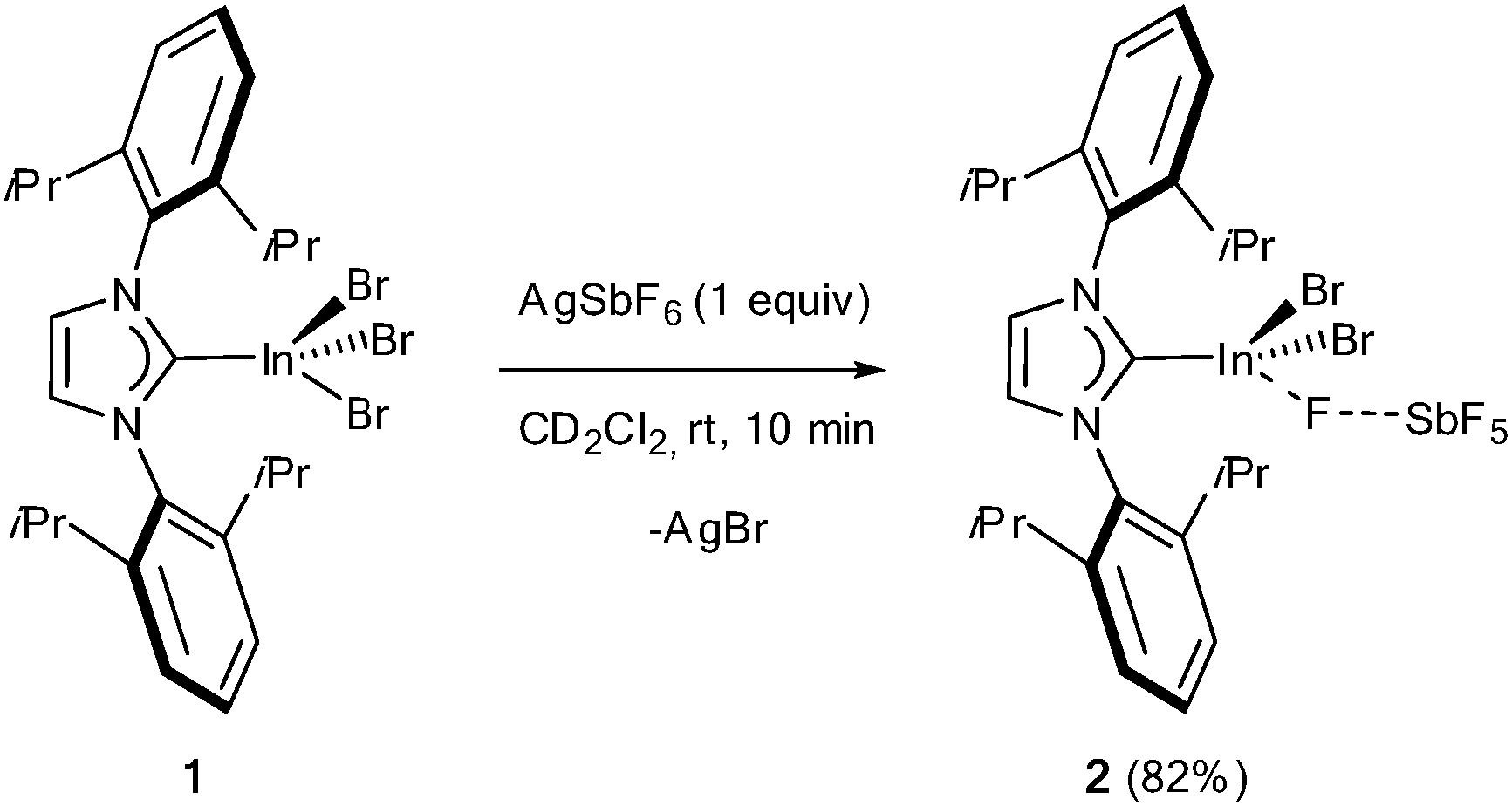 Dibromoindium( iii ) cations as a π-Lewis acid: characterization of ...