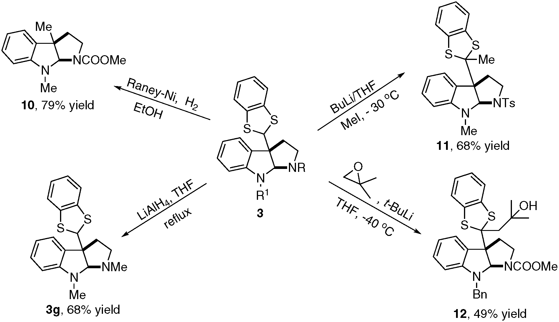 Synthesis of pyrroloindolines and furoindolines via cascade ...