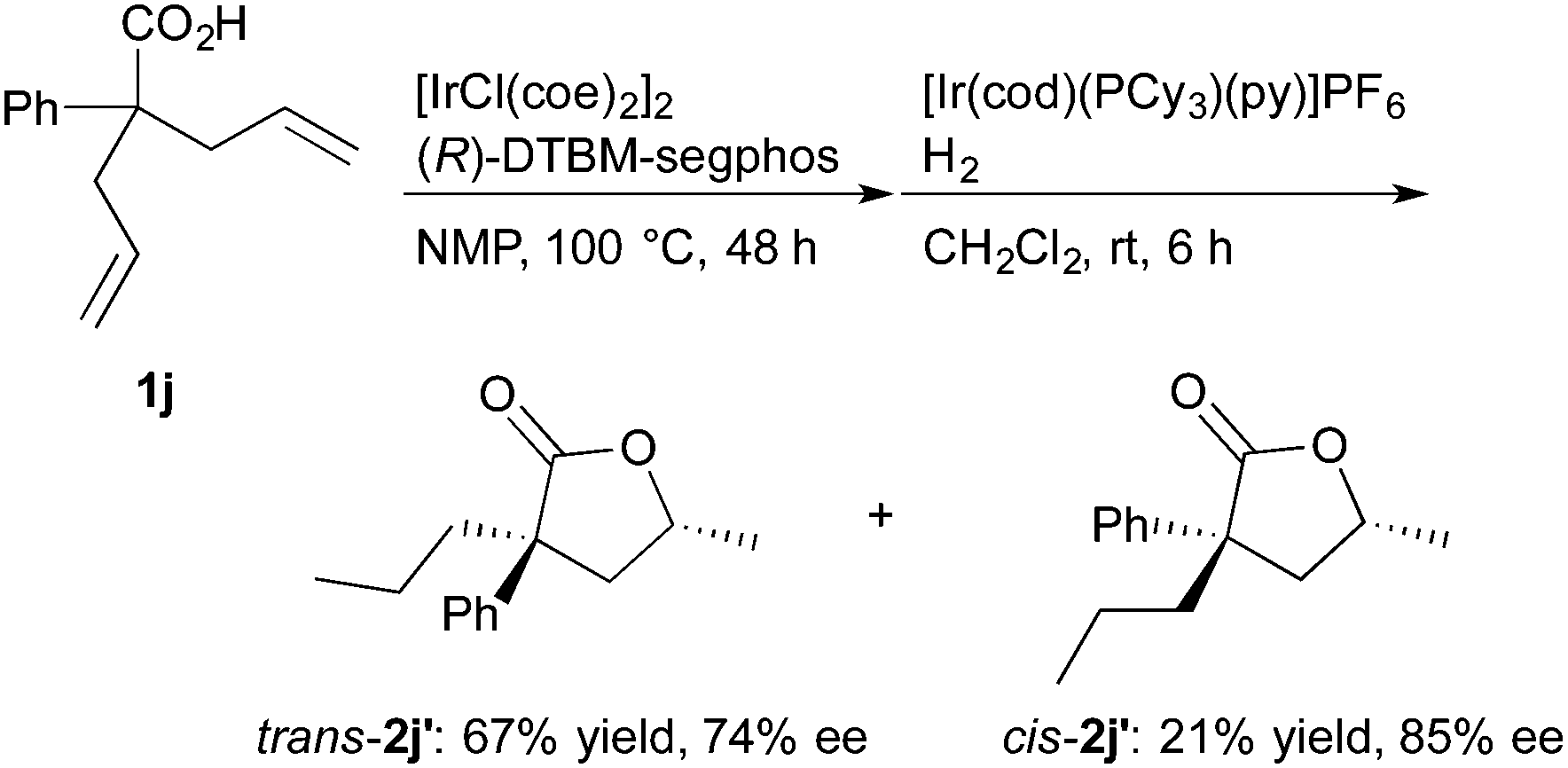 Iridium-catalyzed asymmetric cyclization of alkenoic acids leading to γ ...